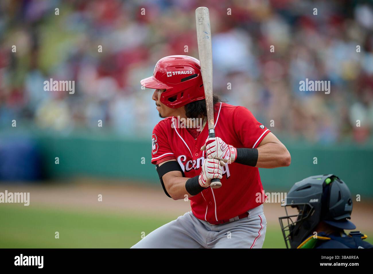 Chattanooga Lookouts Edwin Arroyo (4) bats during an MiLB Southern ...