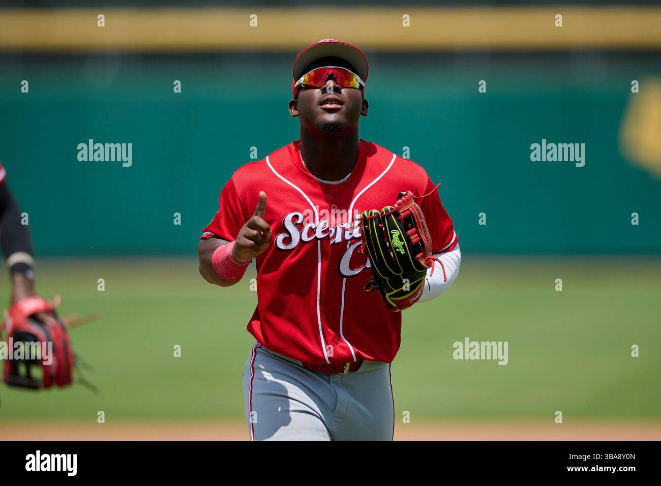 Chattanooga Lookouts outfielder Héctor Rodríguez (11) after an MiLB ...