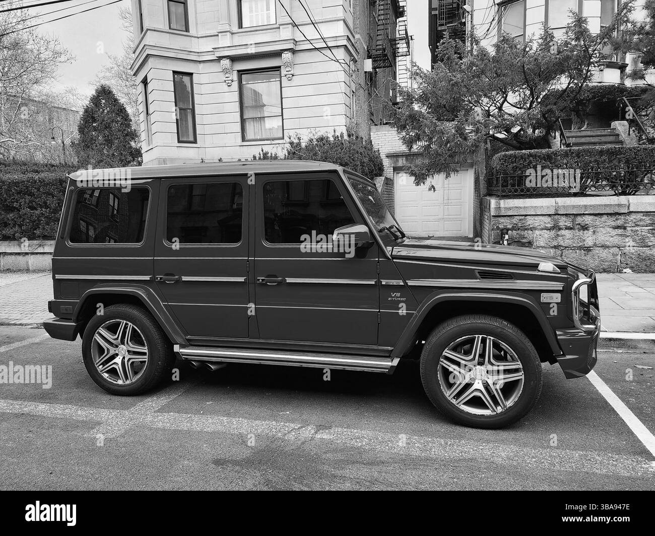 New York City, USA - February 10, 2024: 2013 Mercedes Benz G63 AMG V8 ...