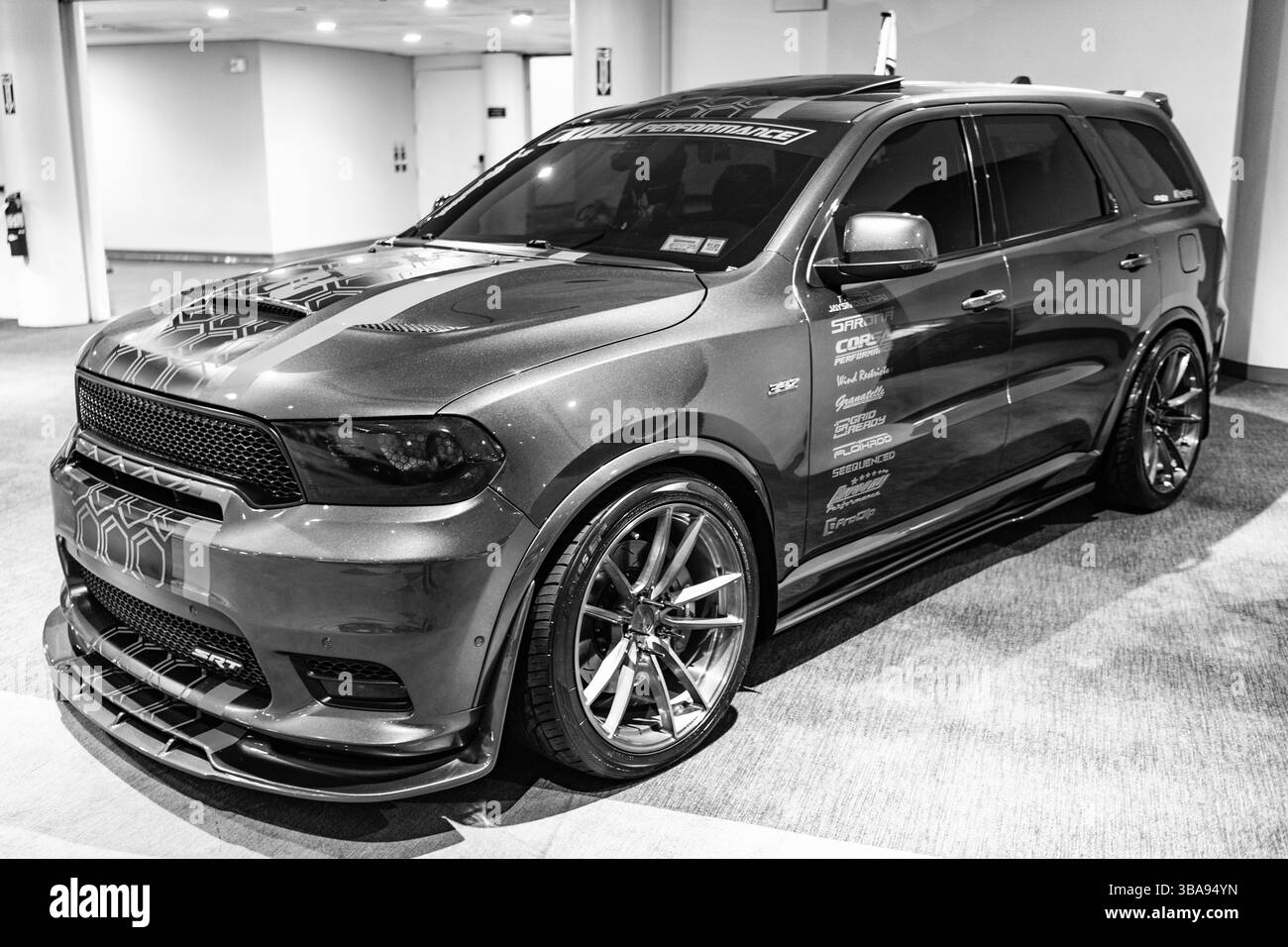 New York City, USA - March 27, 2024: 2018 Dodge Durango SRT SUV with ...