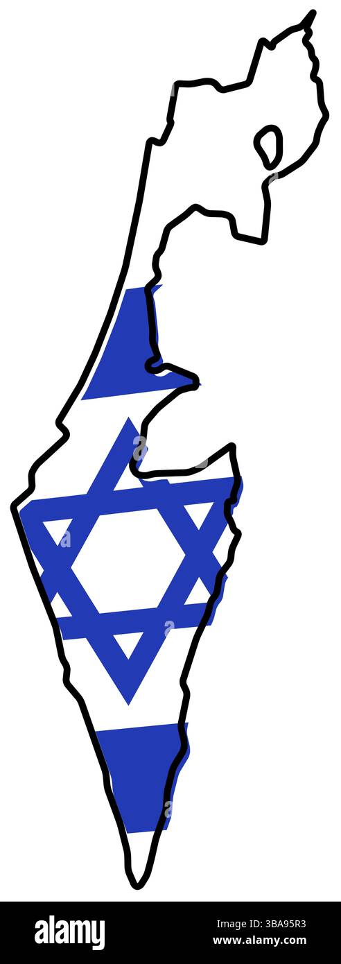 State of Israel (without Palestine, excluding Gaza strip and West Bank ...