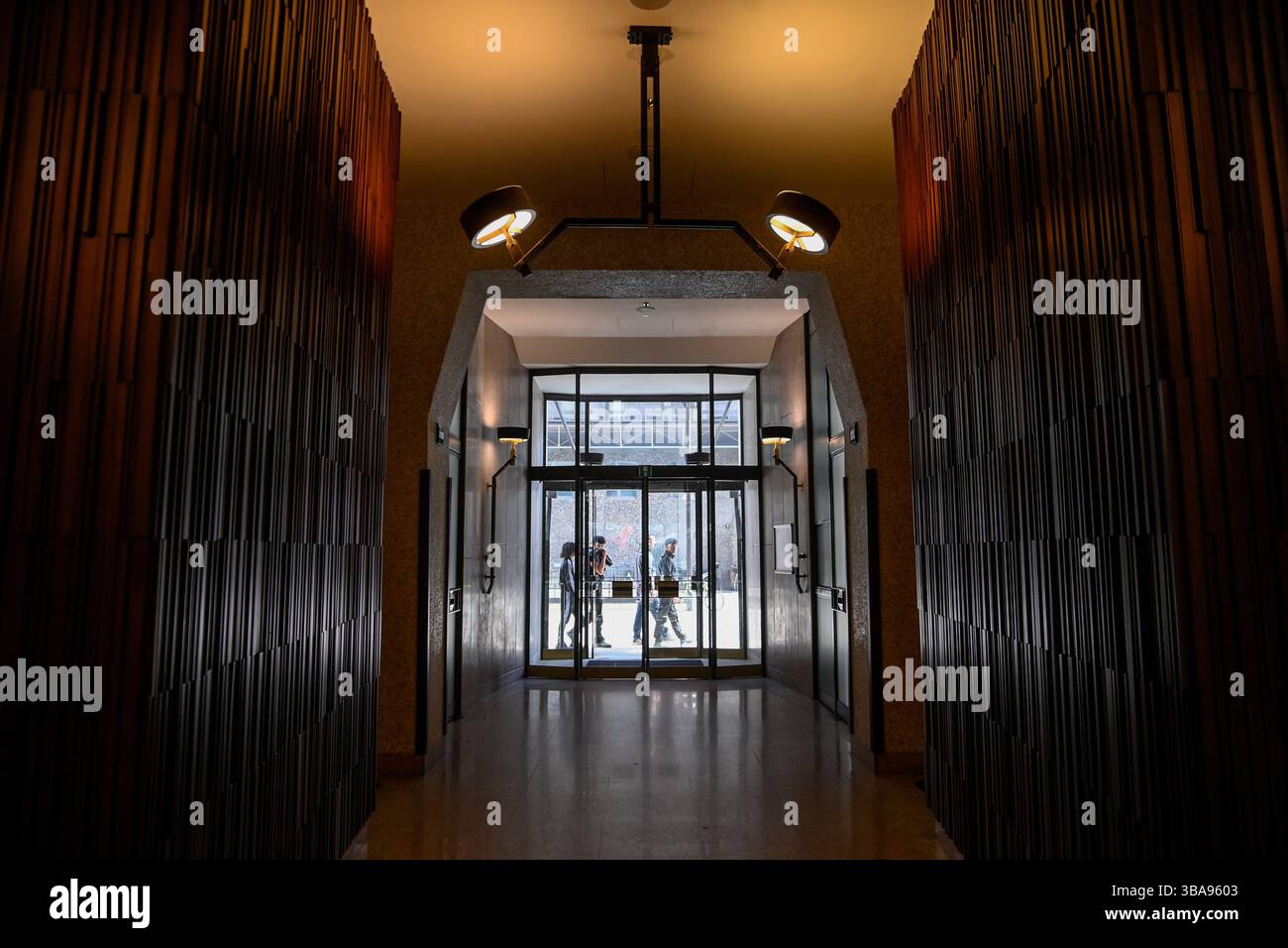 Milano, Milano. 12th May, 2025. Riqualificazione Torre Velasca e Piazza antistante - Milano, 12 ...