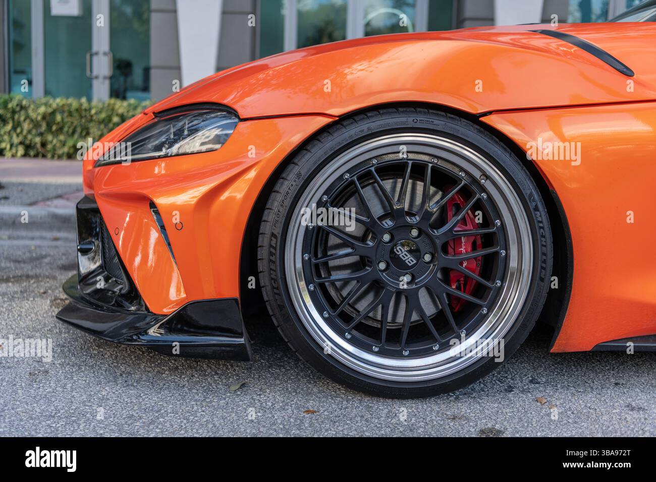 Miami, Florida, USA - November 26, 2024: Toyota Supra sportscar. Luxury ...