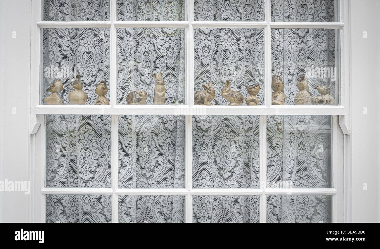 Children's toys on display in front of the window in london england ...