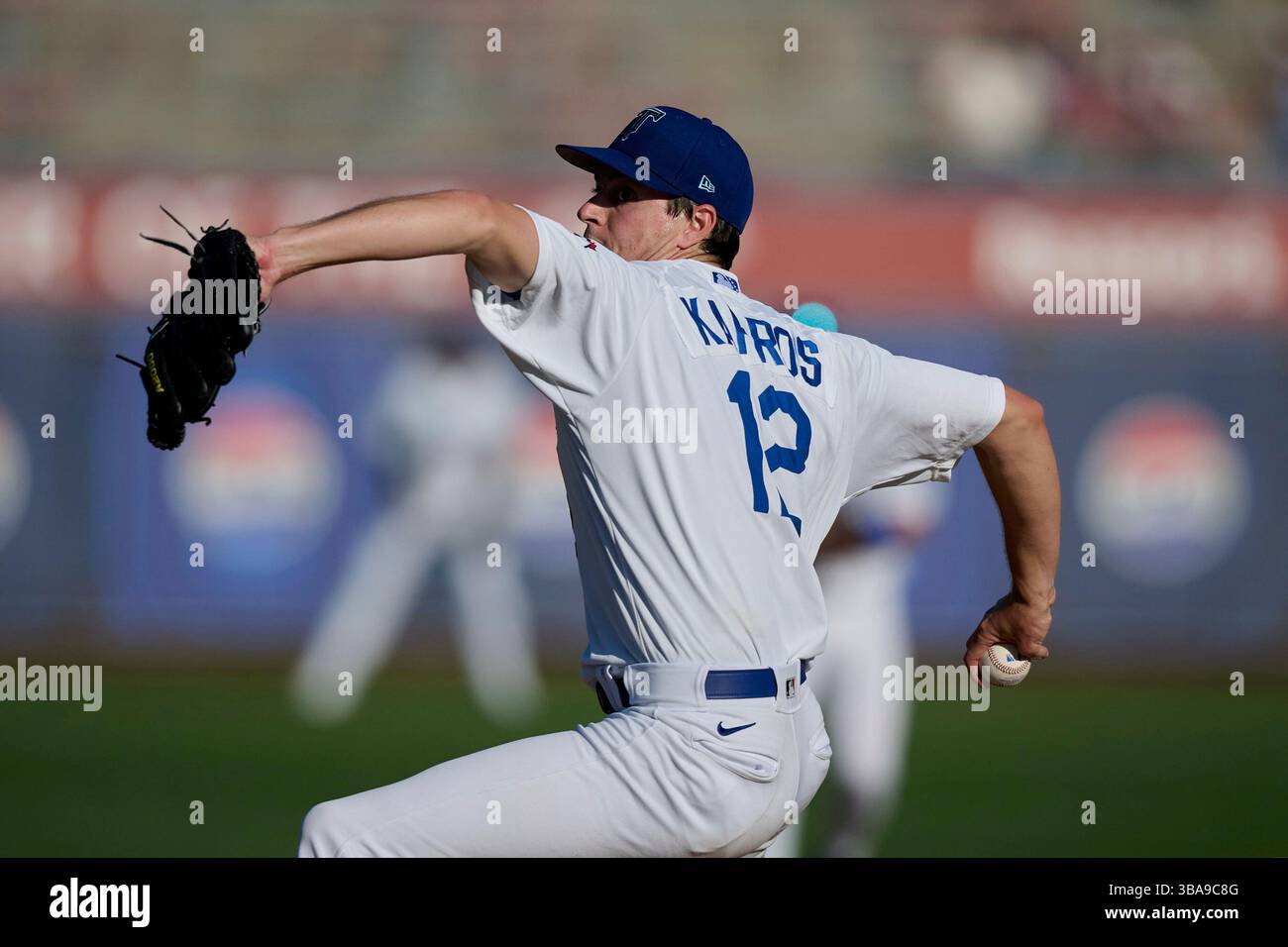 Tulsa Drillers pitcher Jared Karros (12) during an MiLB Texas League ...