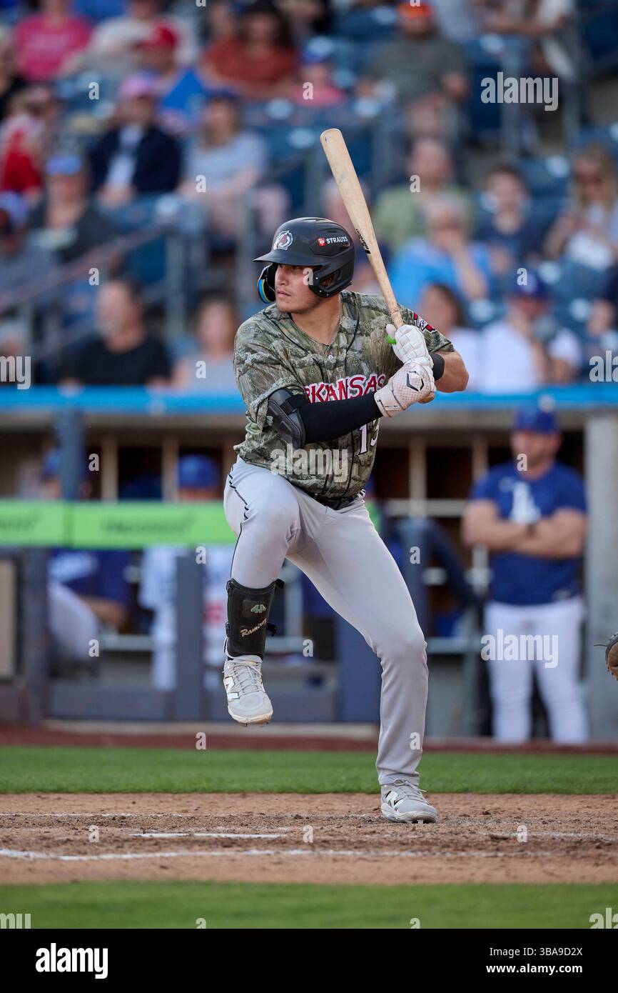 Arkansas Travelers Ben Ramirez (13) bats during an MiLB Texas League ...