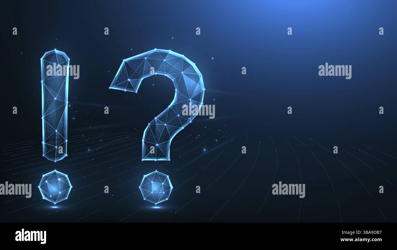 Question mark low poly hi-res stock photography and images - Alamy