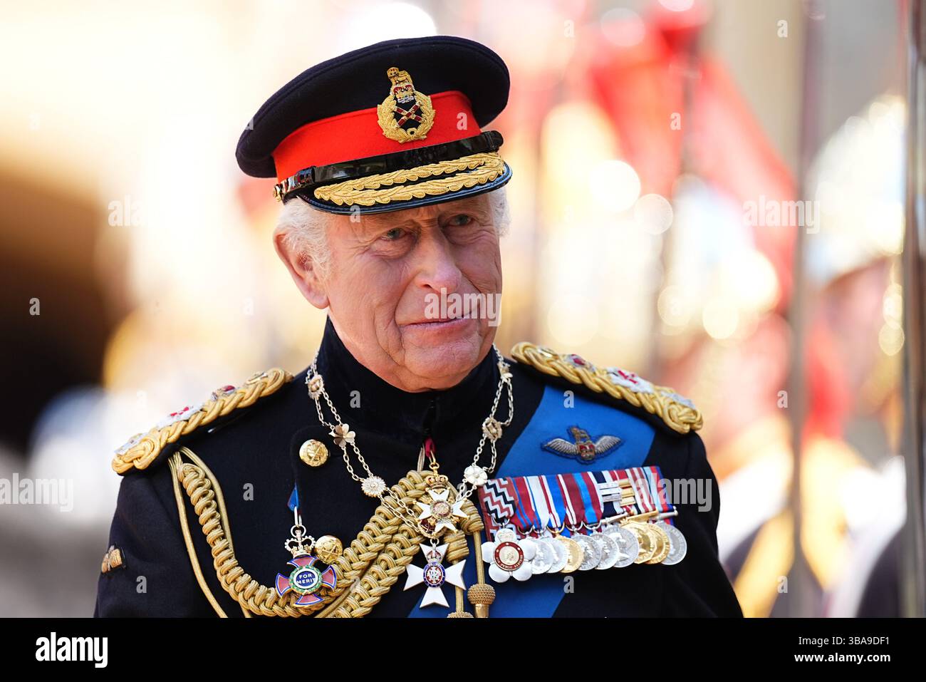 King Charles III, Colonel in Chief, The Household Cavalry attending the ...