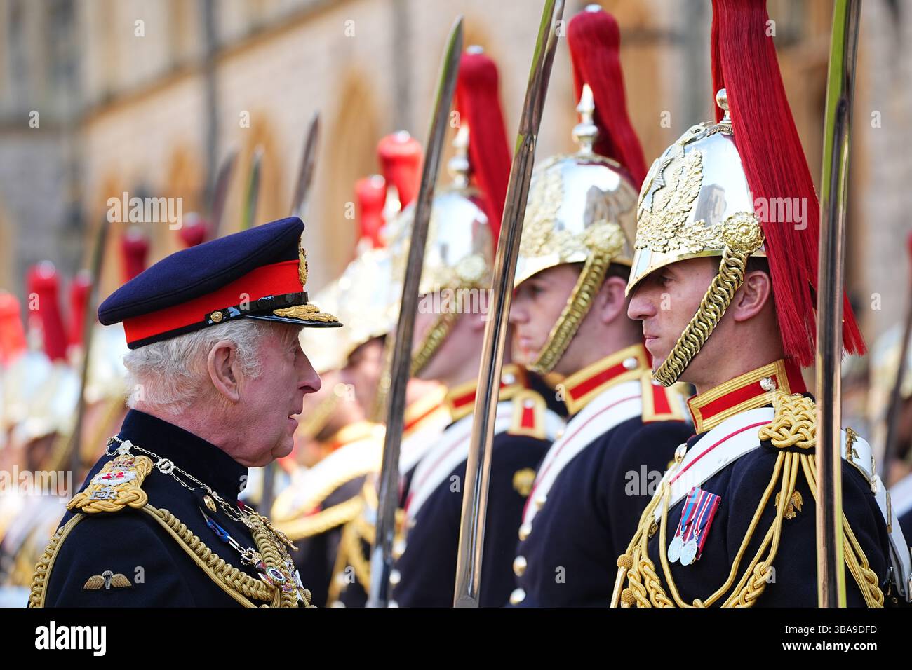 King Charles III, Colonel in Chief, The Household Cavalry attending the ...