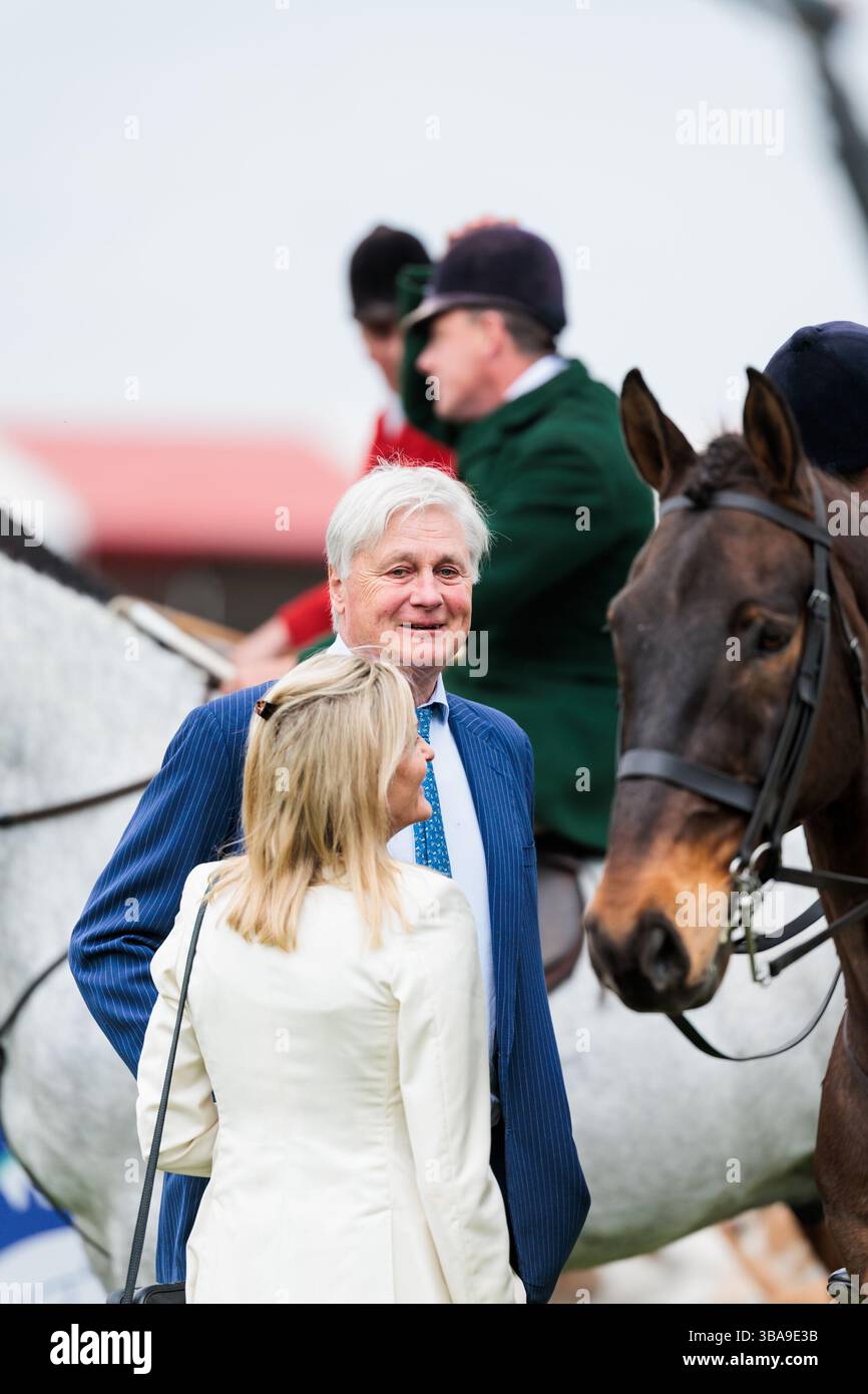 Henry Somerset, 12th Duke of Beaufort and wife Georgia Powell during ...