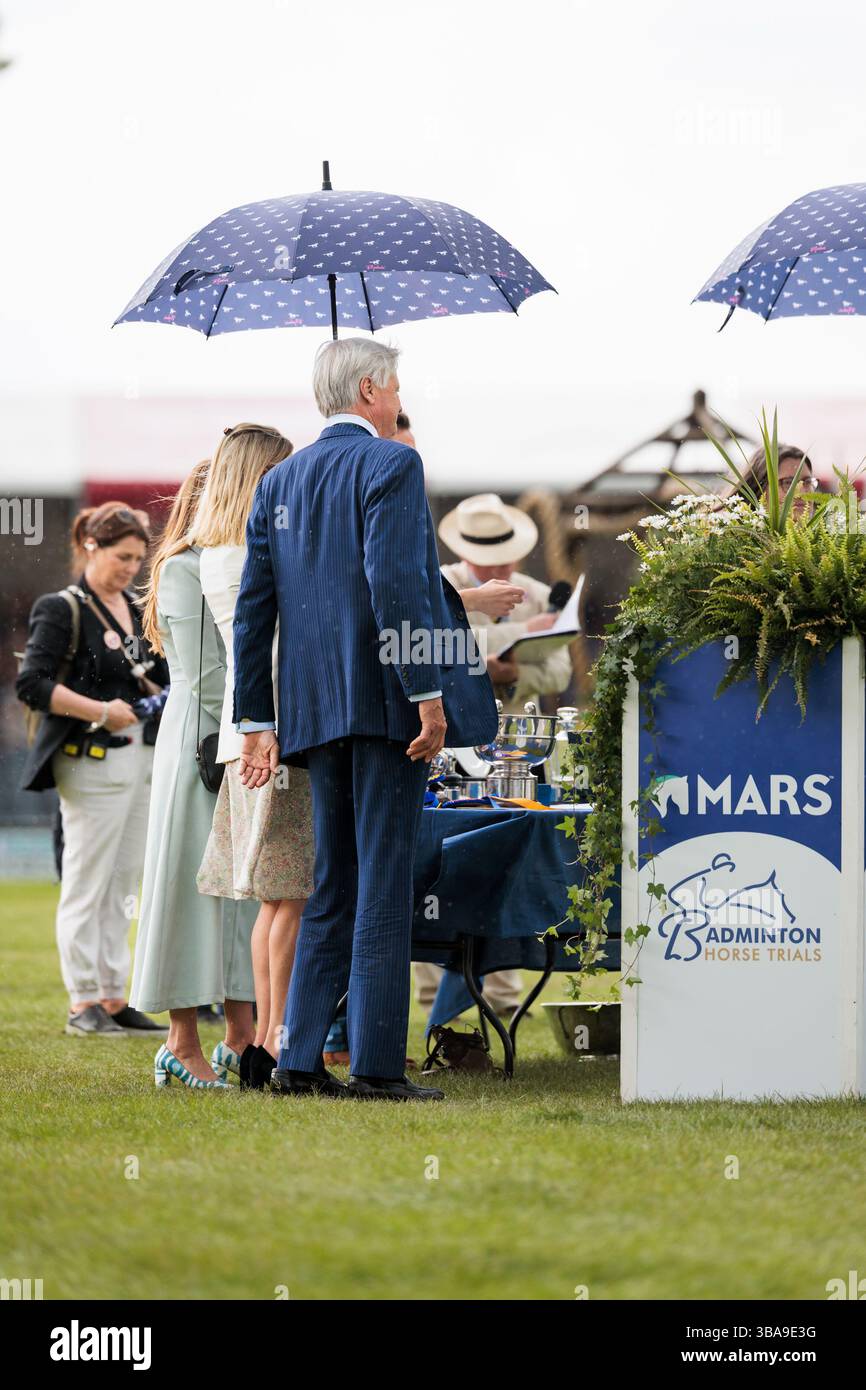 Henry Somerset, 12th Duke of Beaufort and wife Georgia Powell during ...