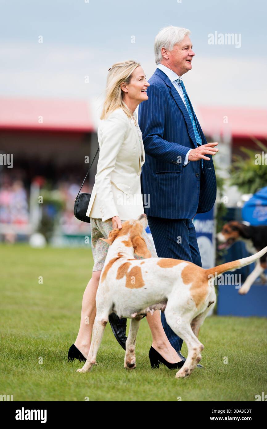 Henry Somerset, 12th Duke of Beaufort and wife Georgia Powell during ...