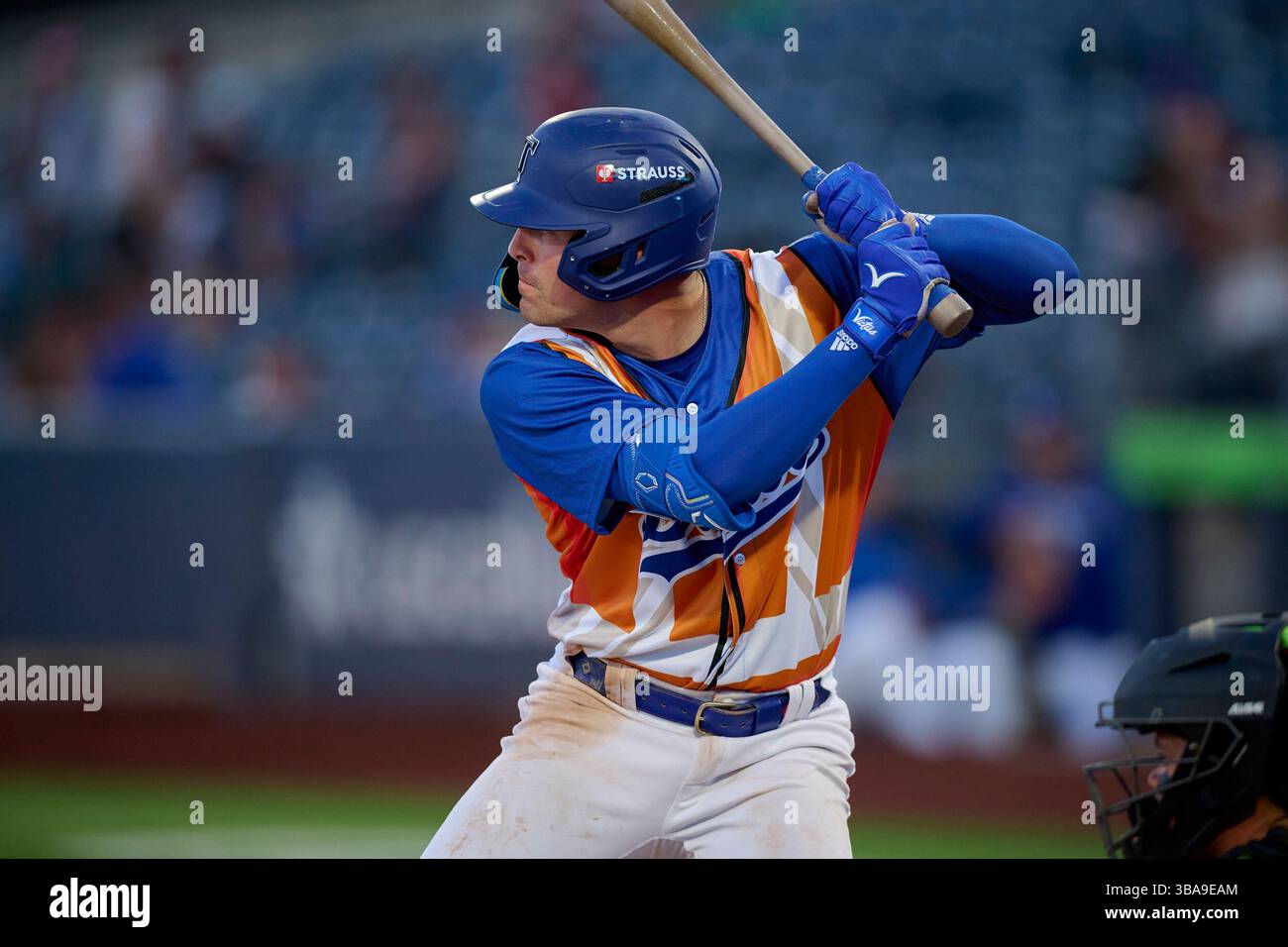 Tulsa Drillers Chris Newell (9) bats during an MiLB Texas League ...
