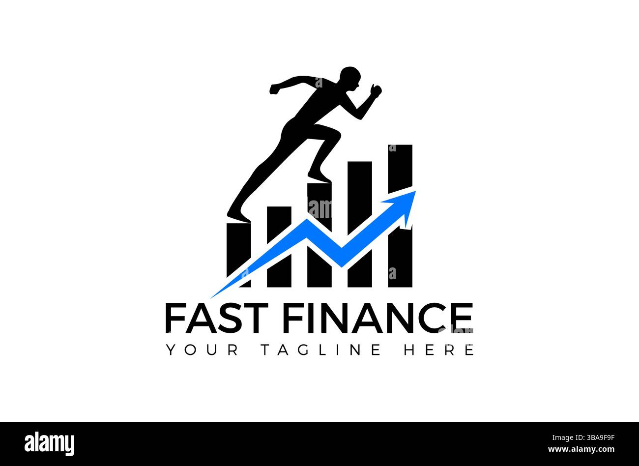 Silhouette icon rising graph Stock Vector Images - Alamy