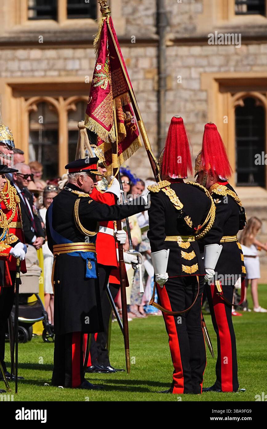 King Charles III, Colonel in Chief, The Household Cavalry attending the ...