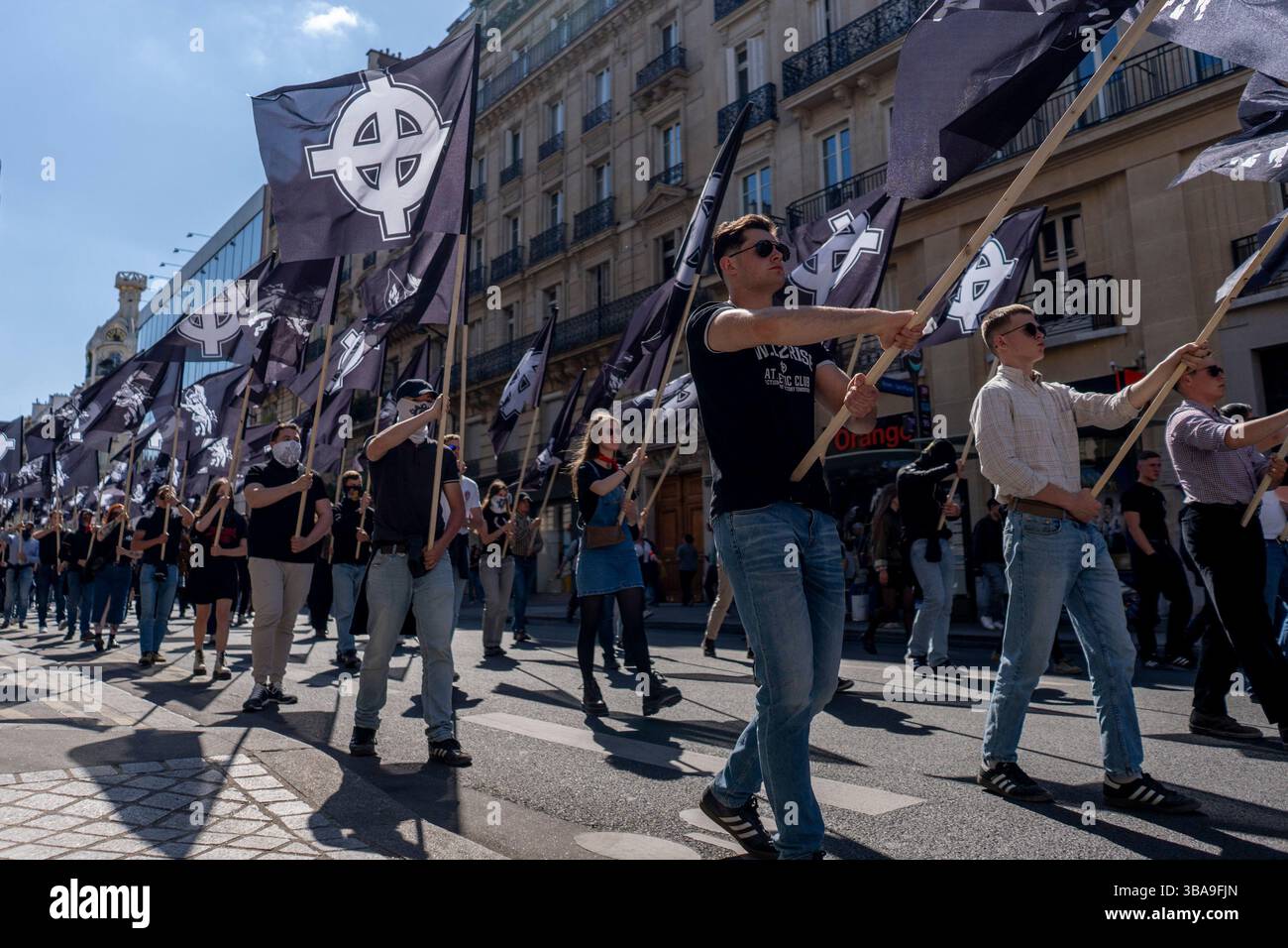 Paris, France. 10th May, 2025. Neo-fascist demonstration in Paris ...