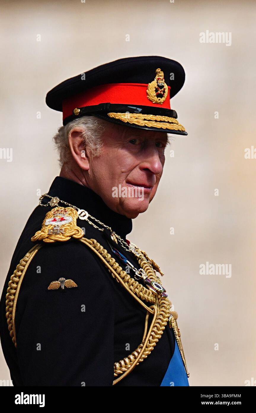 King Charles III, Colonel in Chief, The Household Cavalry attending the ...