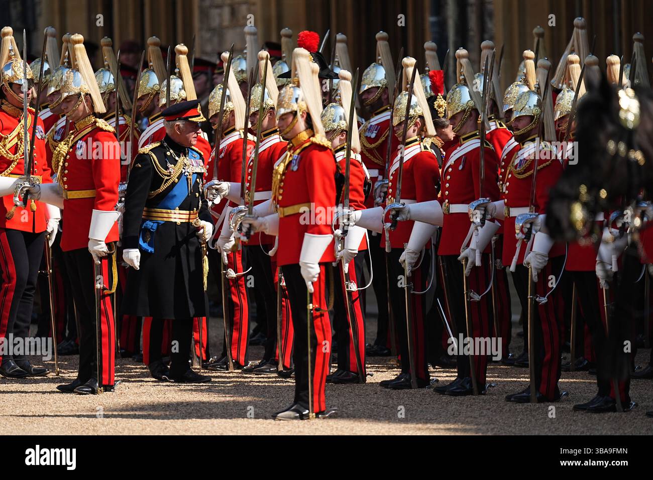 King Charles III, Colonel in Chief, The Household Cavalry attending the ...