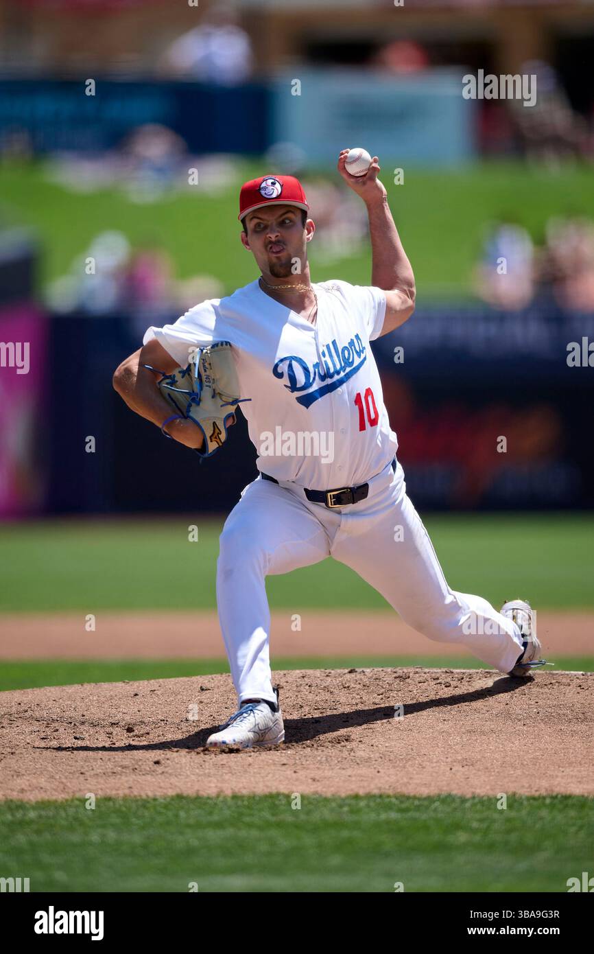 Tulsa Drillers pitcher Jackson Ferris (10) during an MiLB Texas League ...