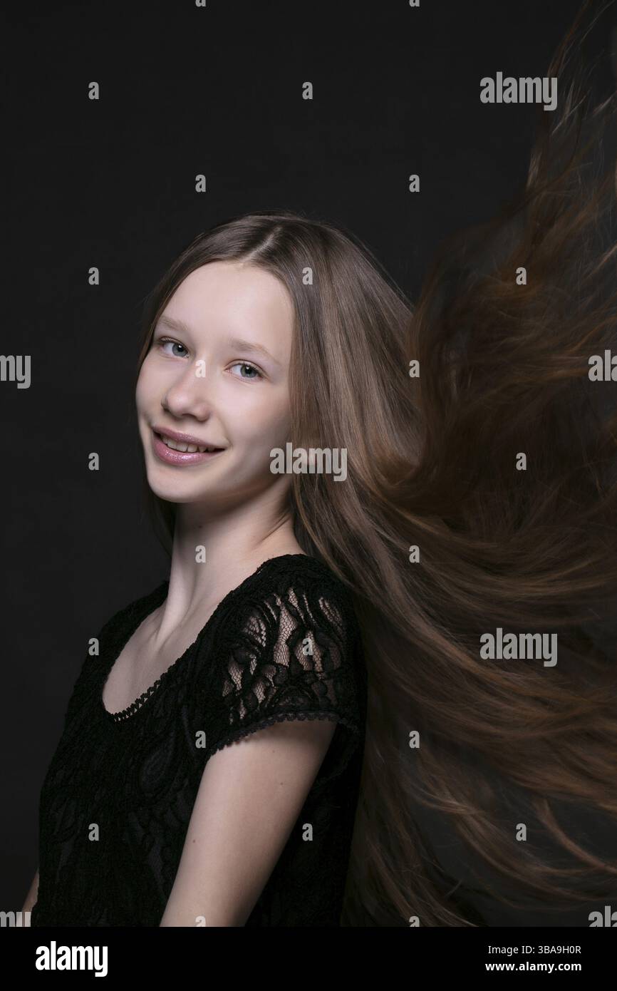 Beautiful hair strands in hi-res stock photography and images - Alamy