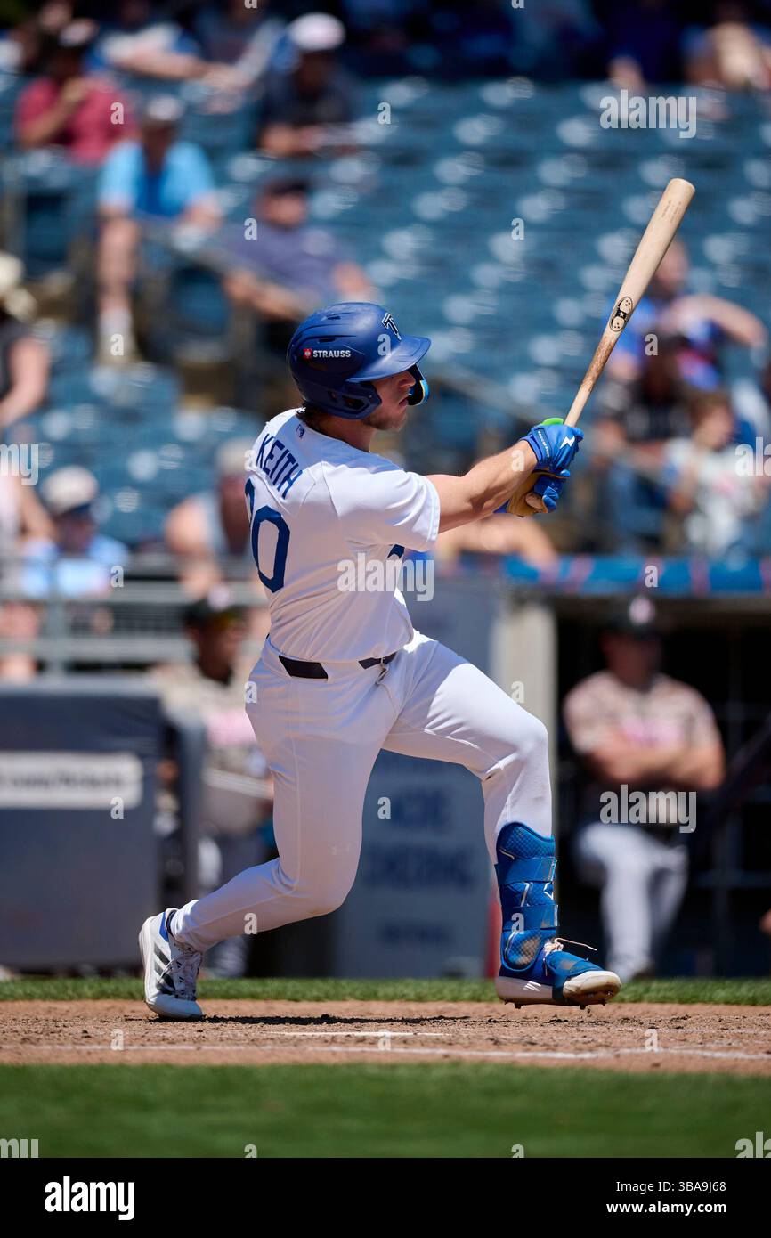 Tulsa Drillers Damon Keith (30) bats during an MiLB Texas League ...