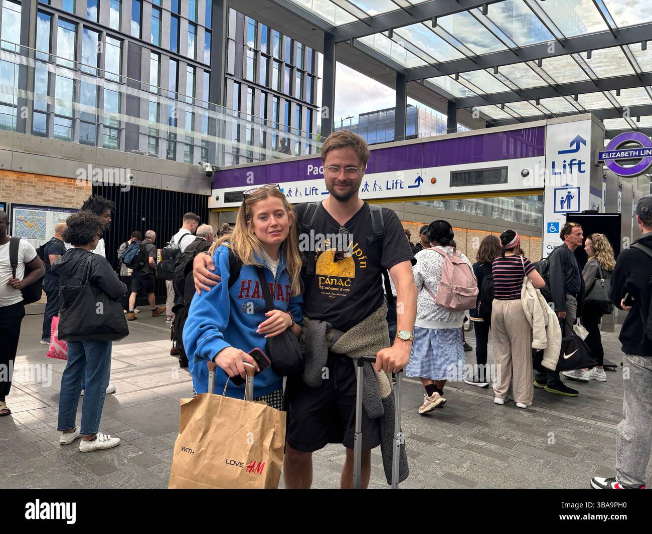 Passengers Alison Hendry, 33, and Joseph Richardson, 37, who came on ...