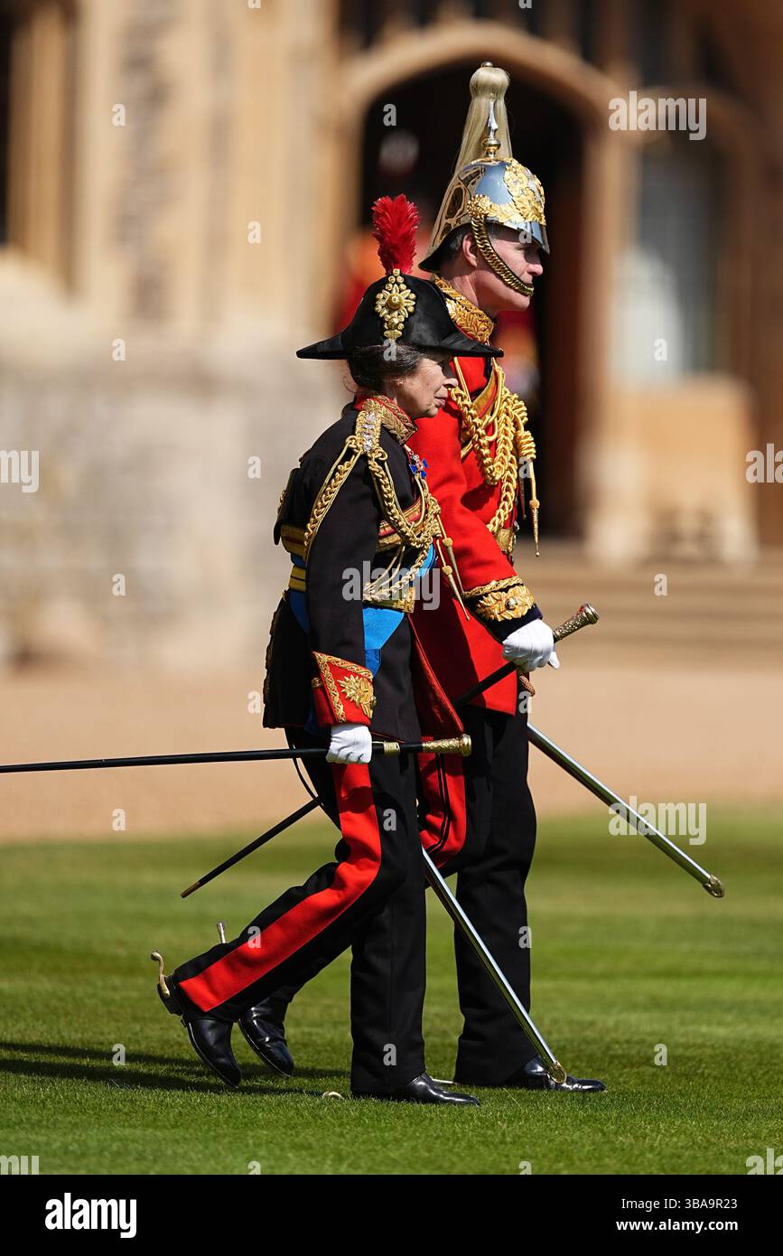 The Princess Royal, Colonel The Blues and Royals, attending the ...