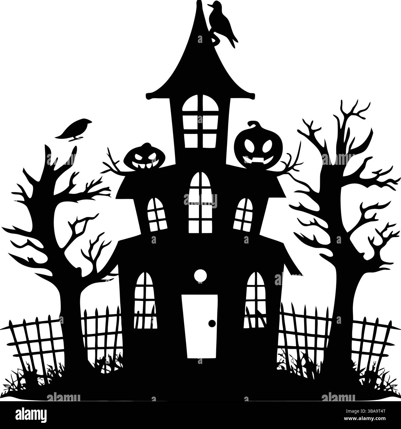 Eerie forest Stock Vector Images - Alamy