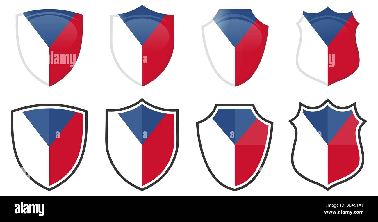 Vertical czech flag in hi-res stock photography and images - Alamy