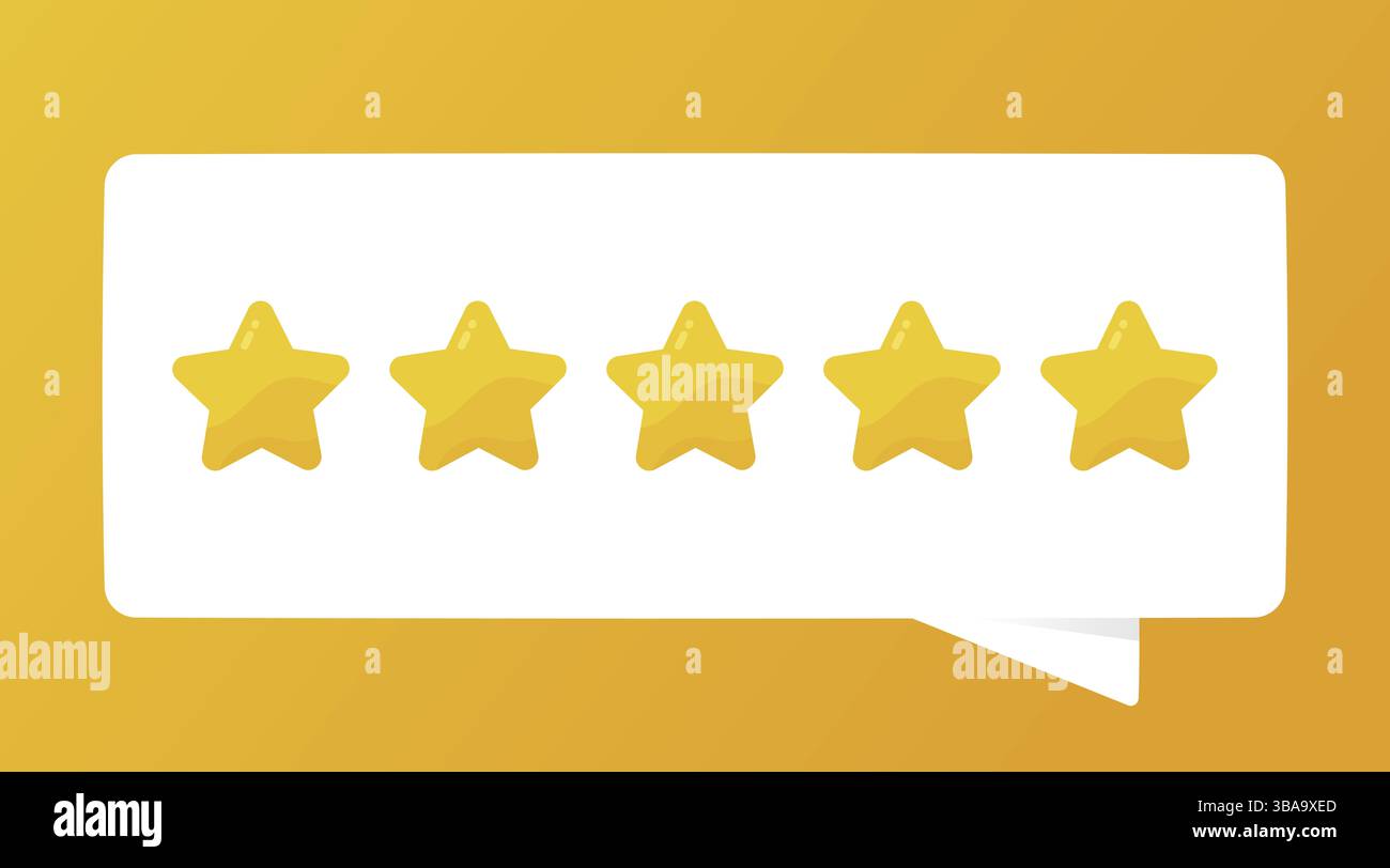 Positive feedback, good review. Five star quality rating vector ...