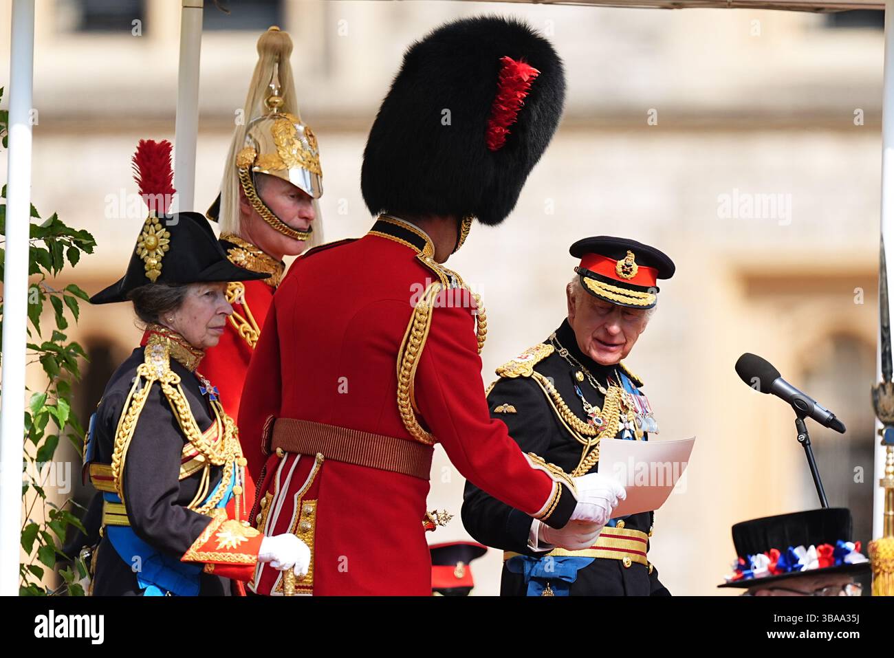 King Charles III, Colonel in Chief, The Household Cavalry, attending ...
