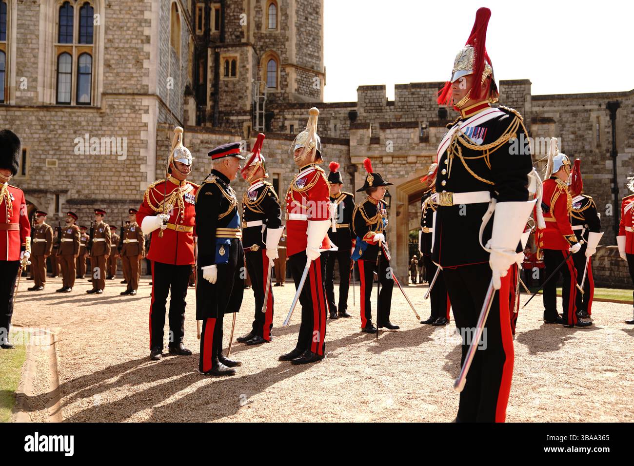 King Charles III, Colonel in Chief, The Household Cavalry, attending ...