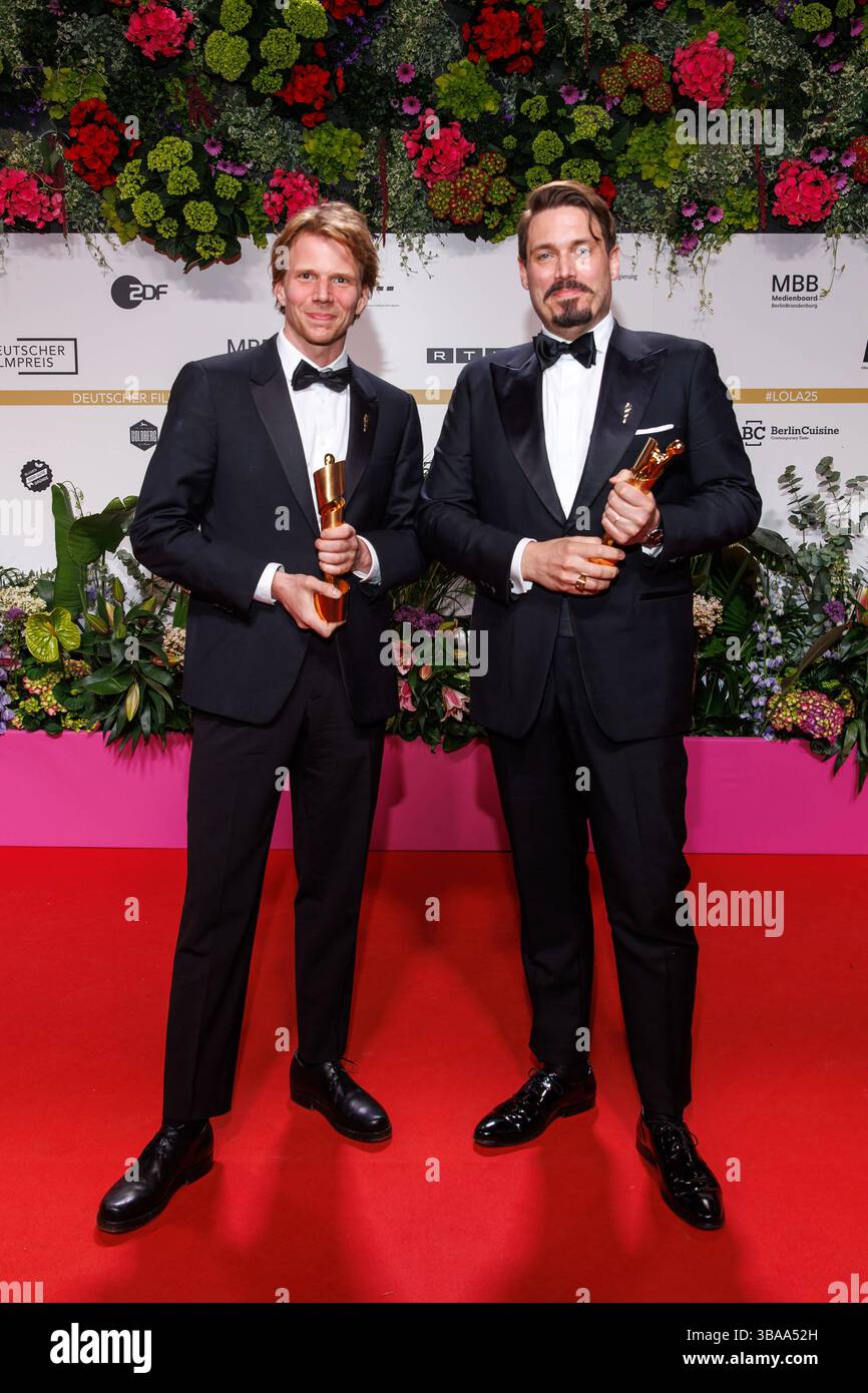 Award - Deutscher Filmpreis 2025 - Preisträger Tim Fehlbaum and Moritz Binder beim Deutschen ...