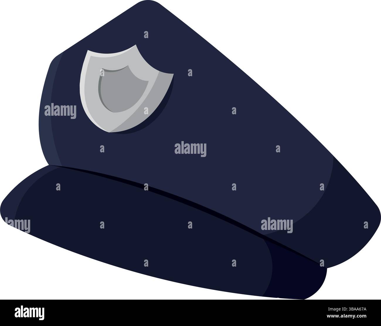 Police cap dark blue icon. Vector illustration Stock Vector Image & Art ...
