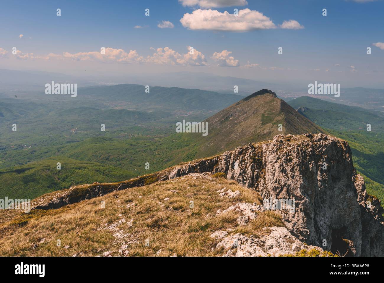 Landscape with Suva Planina Mountain Range Stock Photo - Alamy