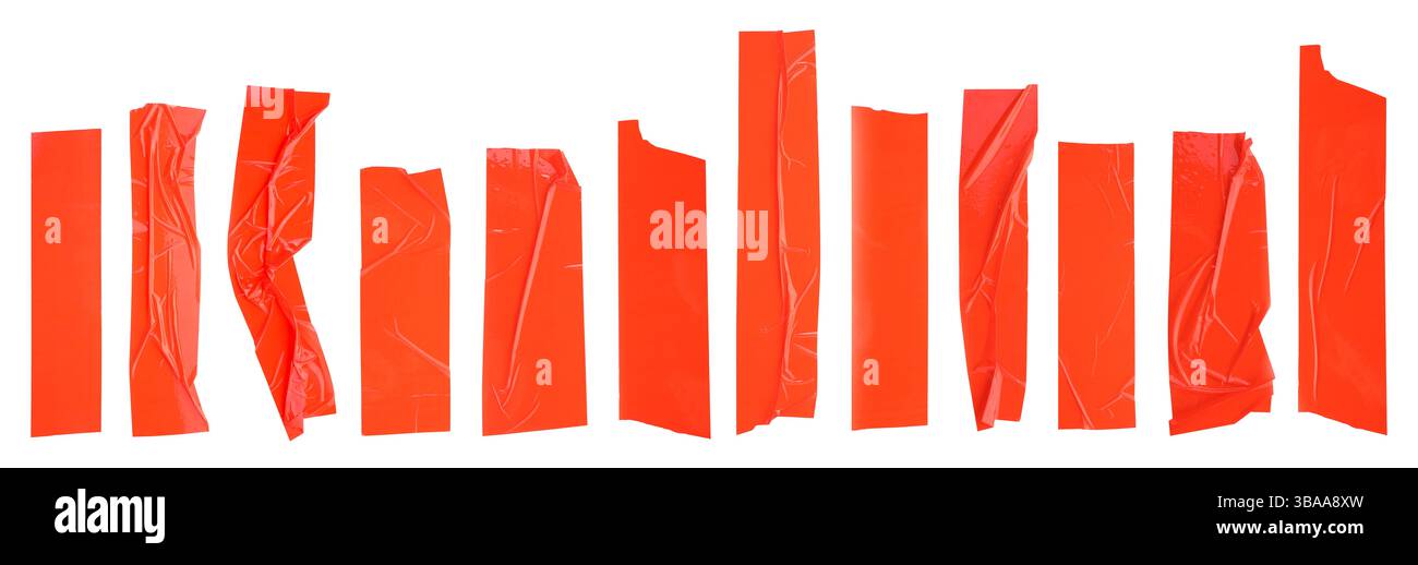 Adhesive tape pieces isolated on white, set Stock Photo - Alamy