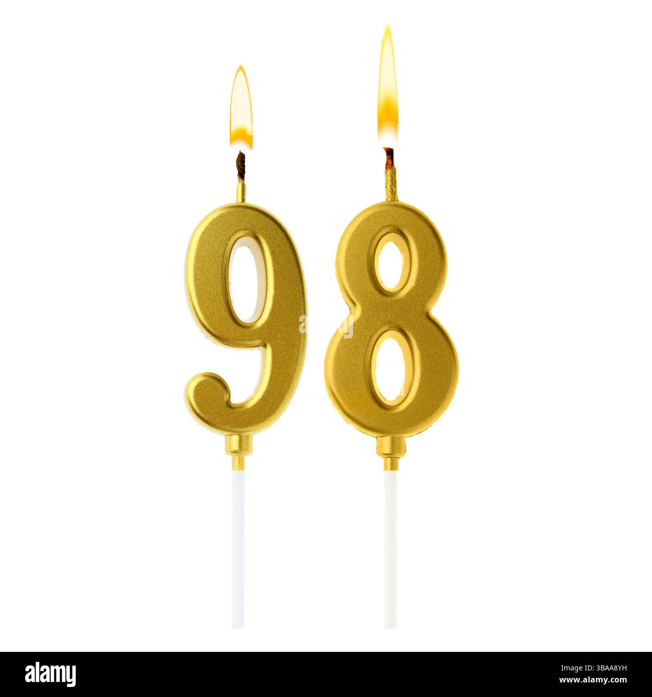 Birthday cake candles number 98 hi-res stock photography and images - Alamy