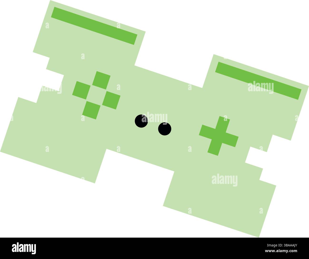 Green pixel game controller. Vector illustration Stock Vector Image ...