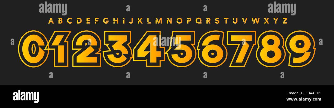 Numeric geometric font, bold angular alphabet, sharp logo typography, modern cutout typeface ...