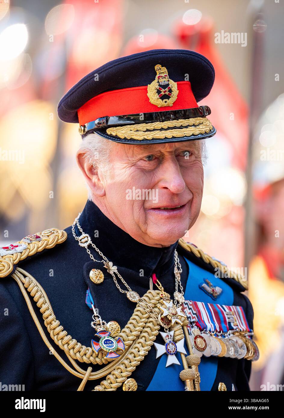King Charles III, Colonel in Chief, The Household Cavalry, attending ...