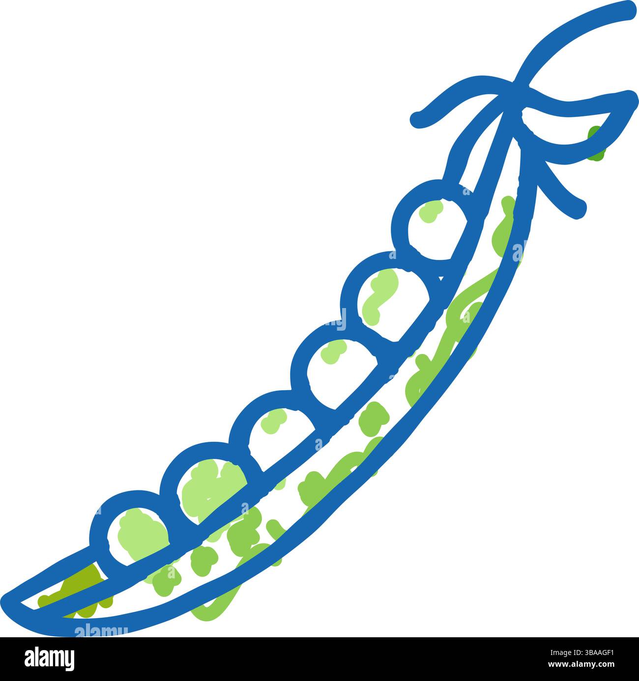 peas seed icon doodle illustration Stock Vector Image & Art - Alamy