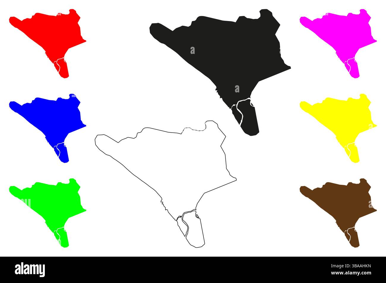 Sambalpur city (Republic of India, State of Odisha) map vector ...