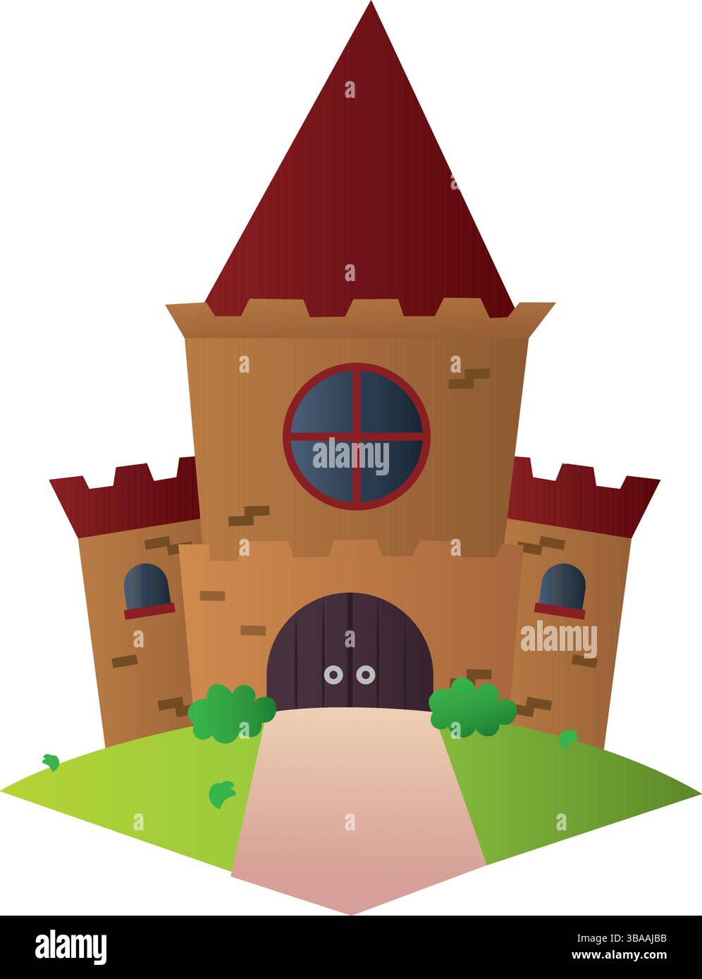 Cartoon medieval castle. Vector illustration Stock Vector Image & Art ...