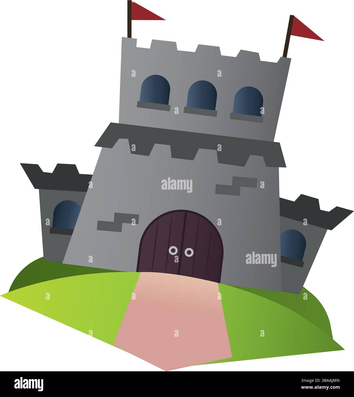 Cartoon medieval castle. Vector illustration Stock Vector Image & Art ...