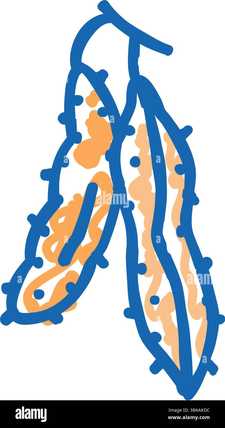 soy dry doodle icon sketch vector. soy dry sign. isolated symbol ...