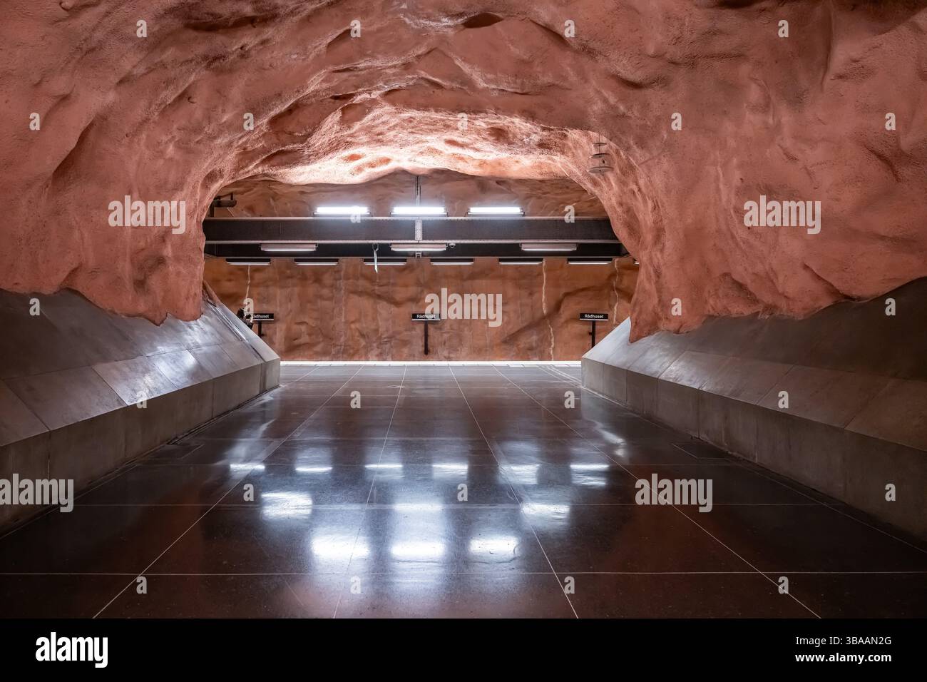 Rådhuset, Stockholm Metro Station, Blue Line, Sweden Stock Photo - Alamy