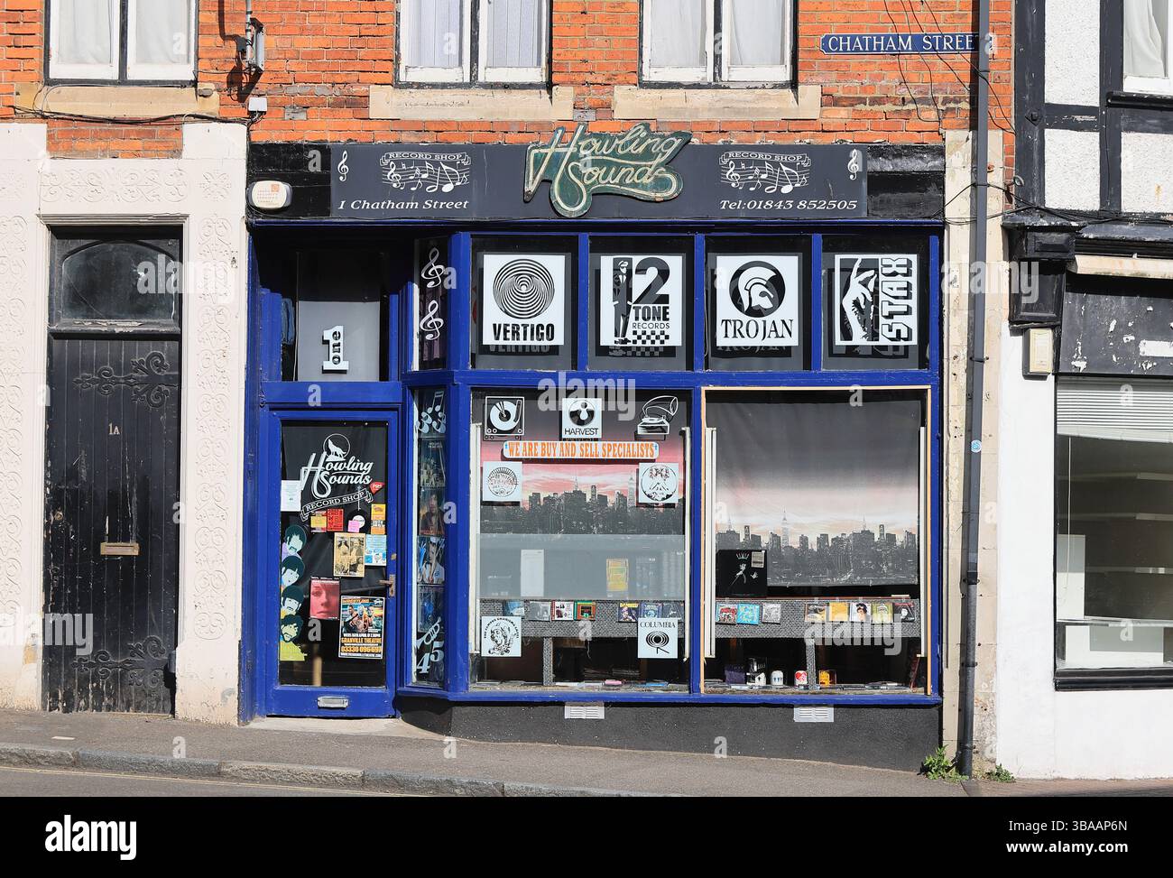 Howling Sound record shop on Chatham Street in Ramsgate, Thanet, Kent ...
