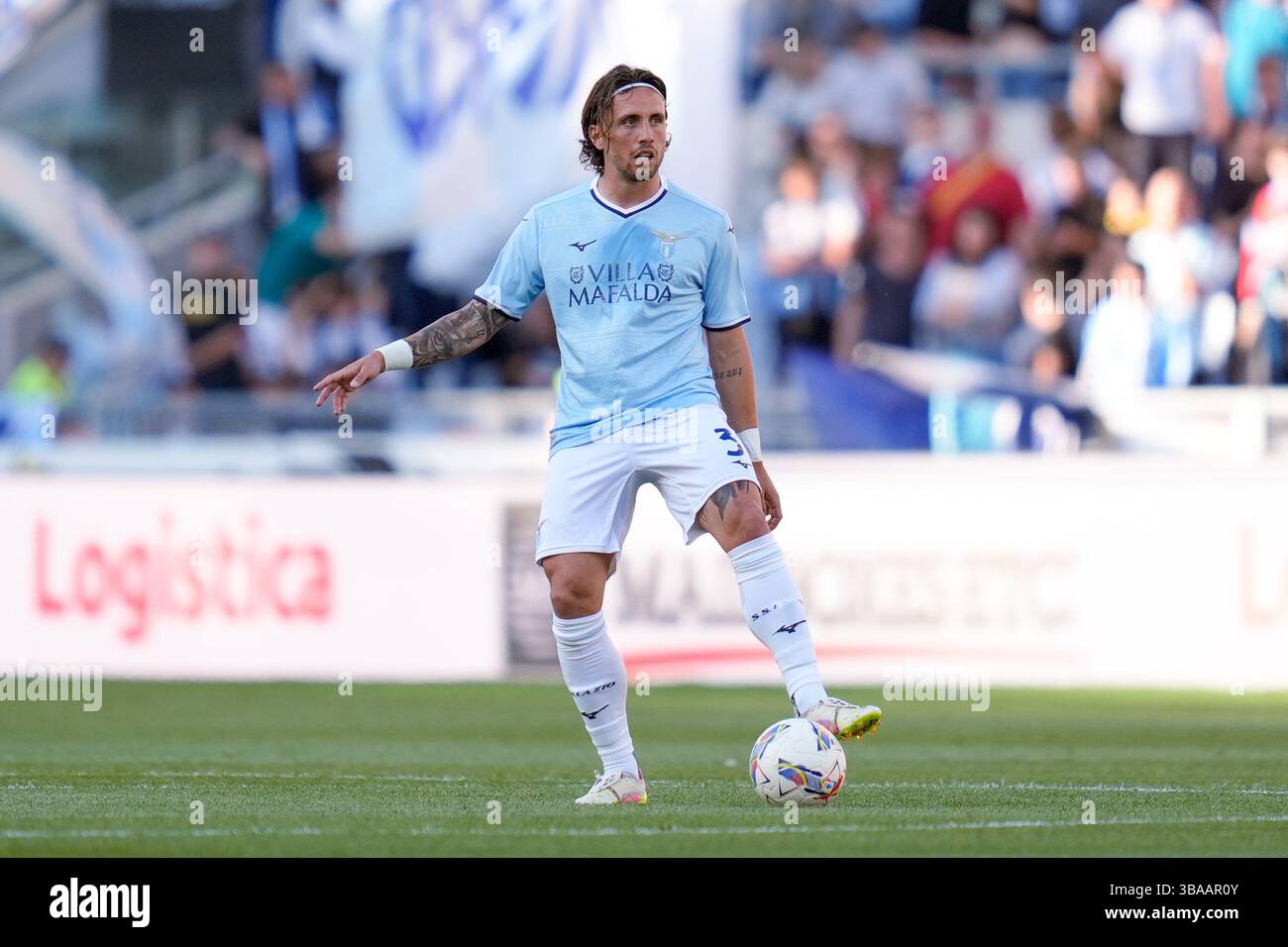 Rome, Italy. 10th May, 2025. Luca Pellegrini of SS Lazio during the Serie A Enilive match ...