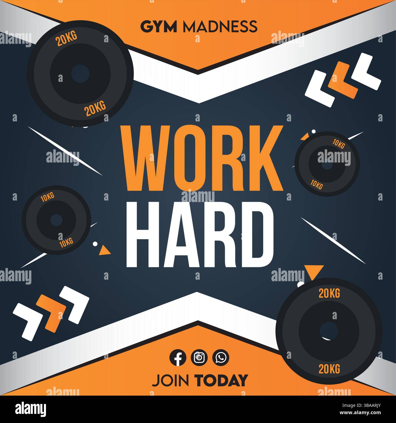 Motivational gym poster Inpirational banner Vector illustration Stock ...
