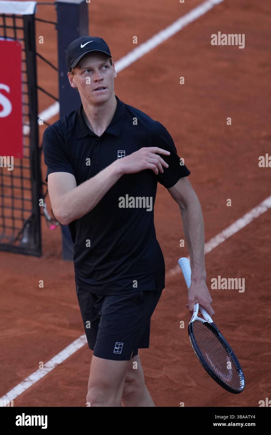 Roma, Italia. 12th May, 2025. Jannik Sinner (ITA)during the 3th round ...